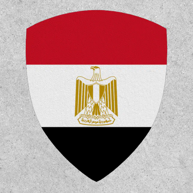 Egyptian Flag, Flag of Egypt Patch | Zazzle