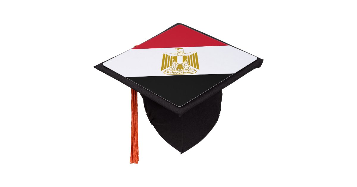 Egyptian flag graduation cap topper | Zazzle