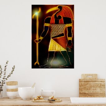 Egyptian God Thoth Poster | Zazzle