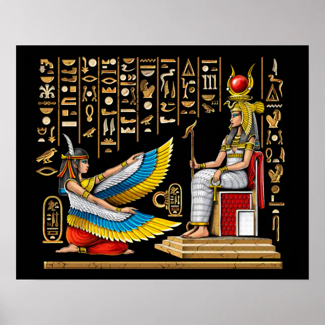 Egyptian Goddess Maat Isis Poster | Zazzle
