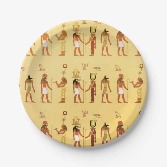 Egyptian Gods And Goddesses Paper Plates | Zazzle.com