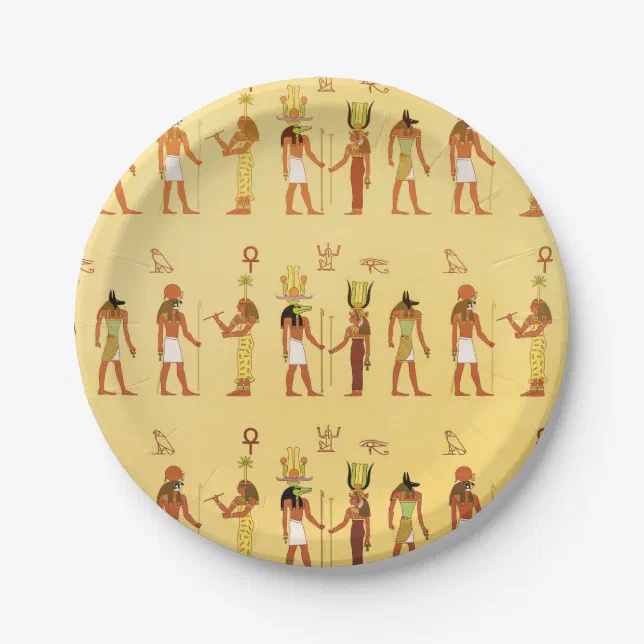 Egyptian Gods And Goddesses Paper Plates | Zazzle