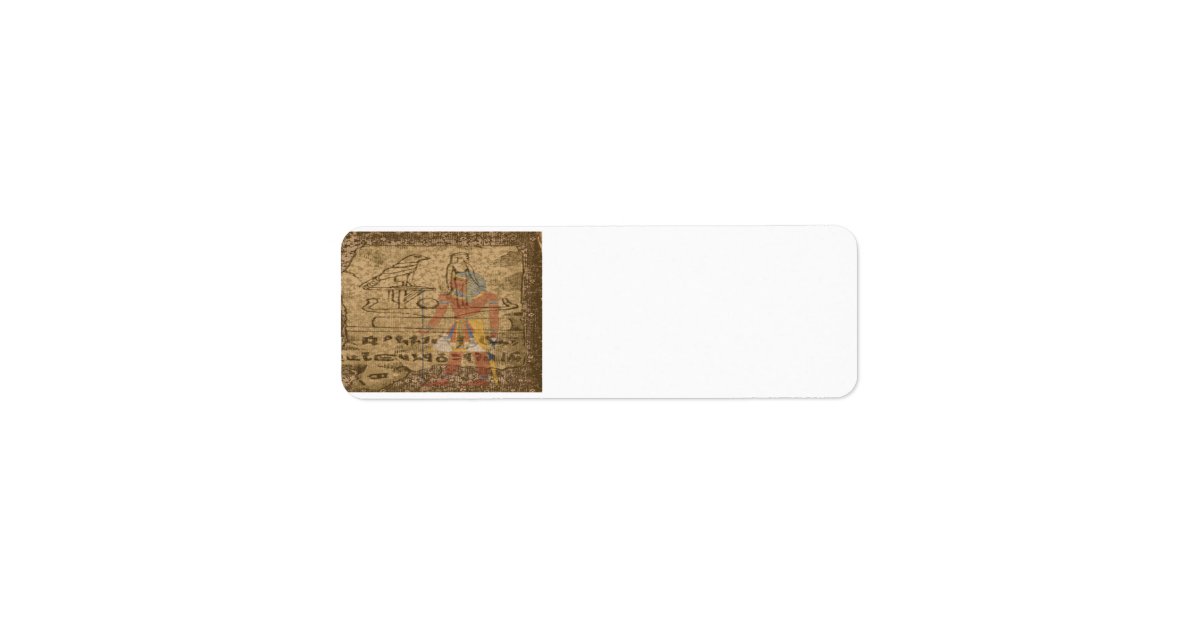 Egyptian Hieroglyphic Label | Zazzle
