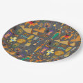 Egyptian Hieroglyphic Symbol Pattern pharaoh Paper Plates | Zazzle