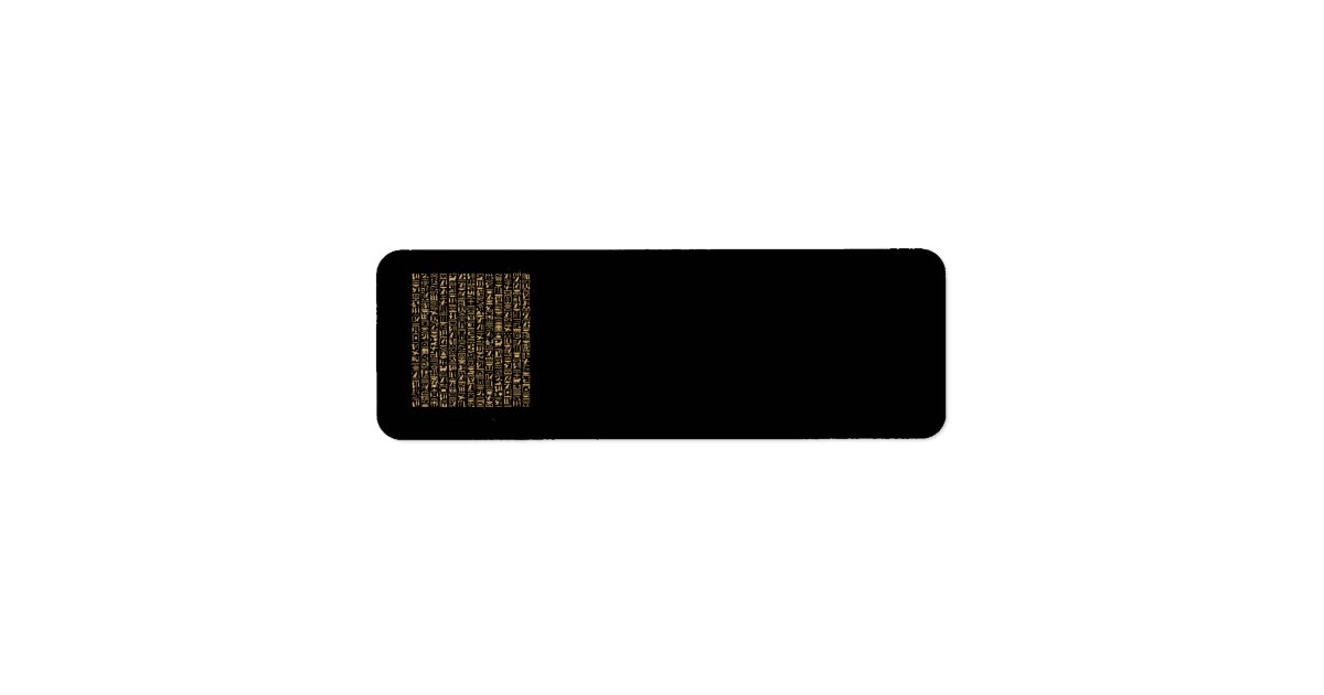 Egyptian Hieroglyphics Egypt Pyramid Label | Zazzle