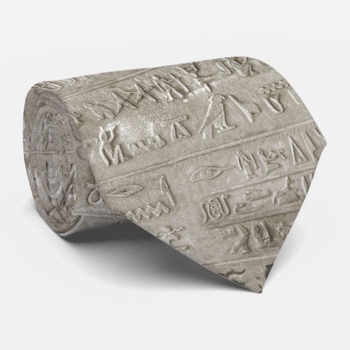 Egyptian Hieroglyphics Pattern Neck Tie | Zazzle
