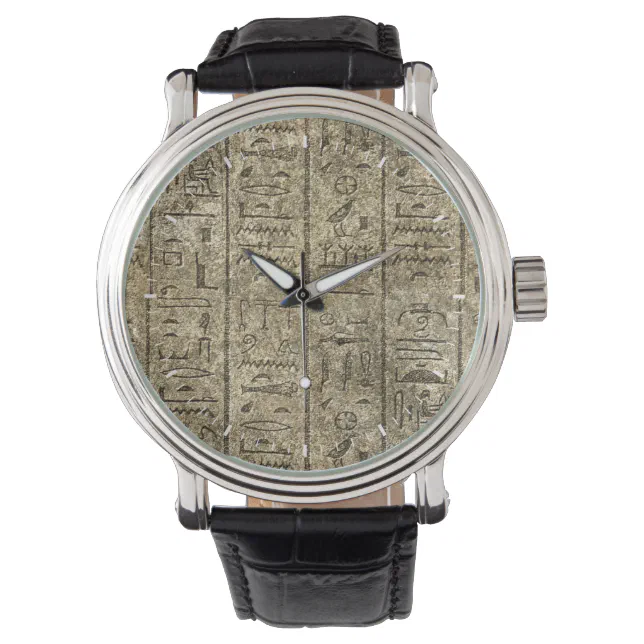 Egyptian Hieroglyphics Watch | Zazzle