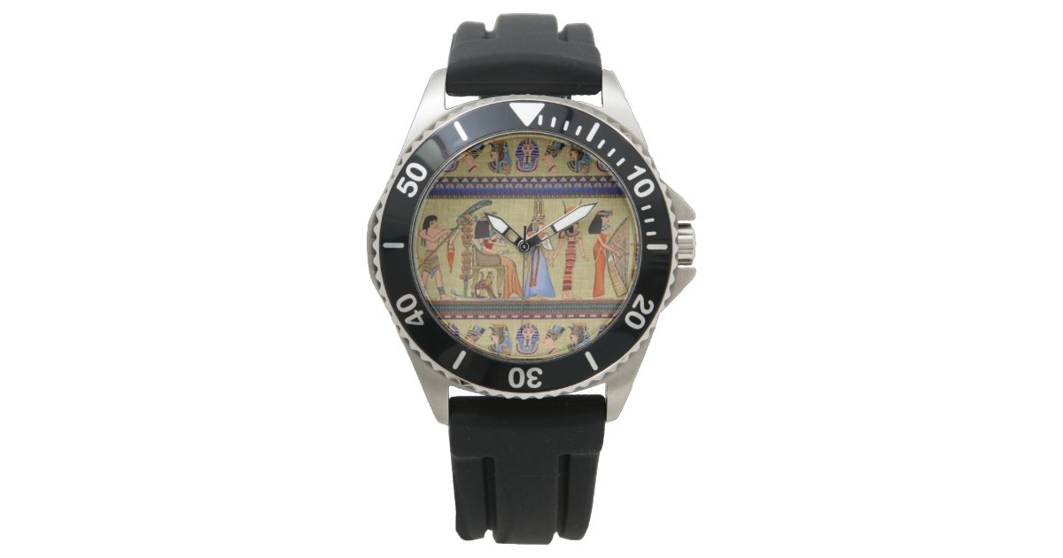 Egyptian Hieroglyphics Watch | Zazzle