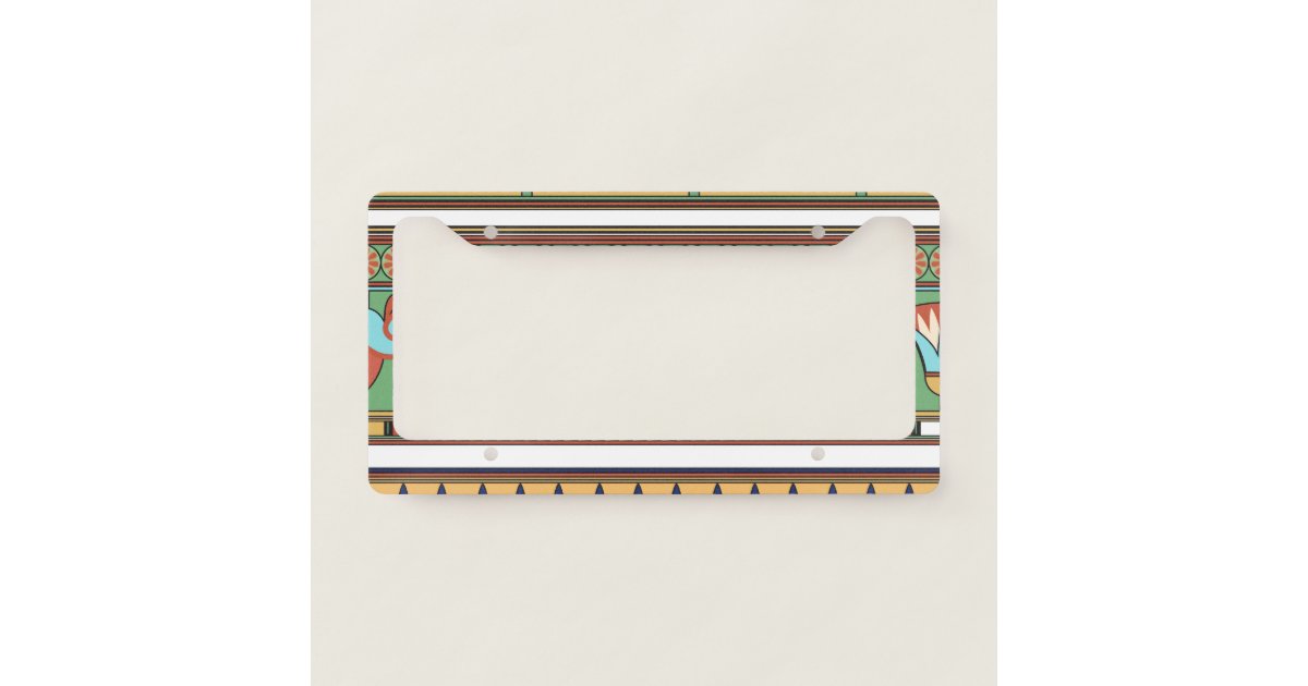 Egyptian Ornament Vintage Collection License Plate Frame | Zazzle