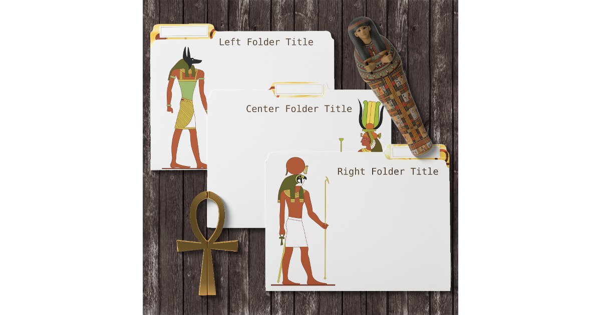 Egyptian Pantheon File Folder | Zazzle