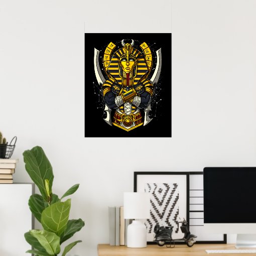 Egyptian Pharaoh Tutankhamun Ancient King Tut Poster | Zazzle