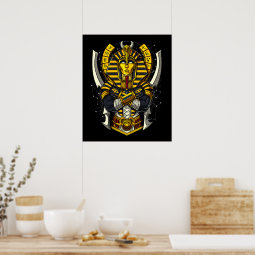 Egyptian Pharaoh Tutankhamun Ancient King Tut Poster | Zazzle