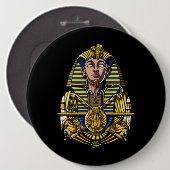 Egyptian Pharaoh Tutankhamun King Tut Button | Zazzle