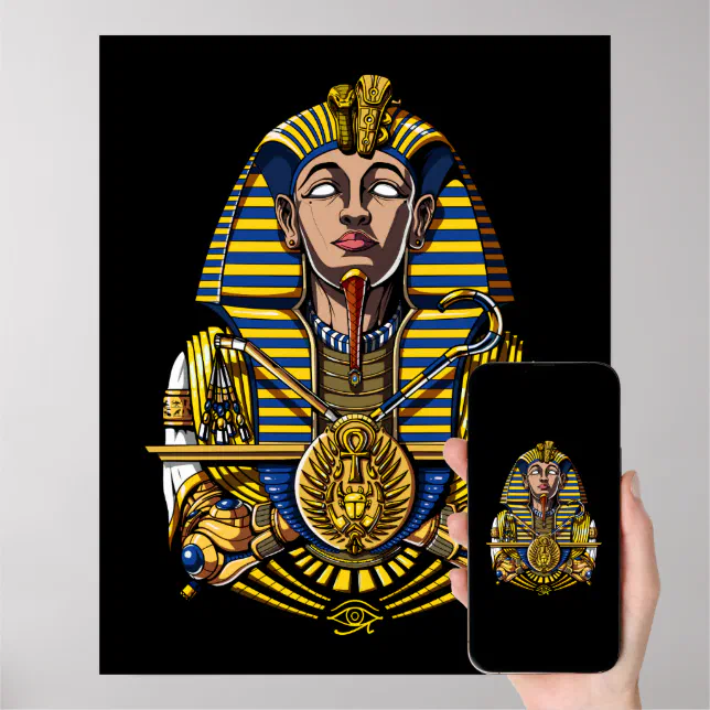 Egyptian Pharaoh Tutankhamun King Tut Poster | Zazzle