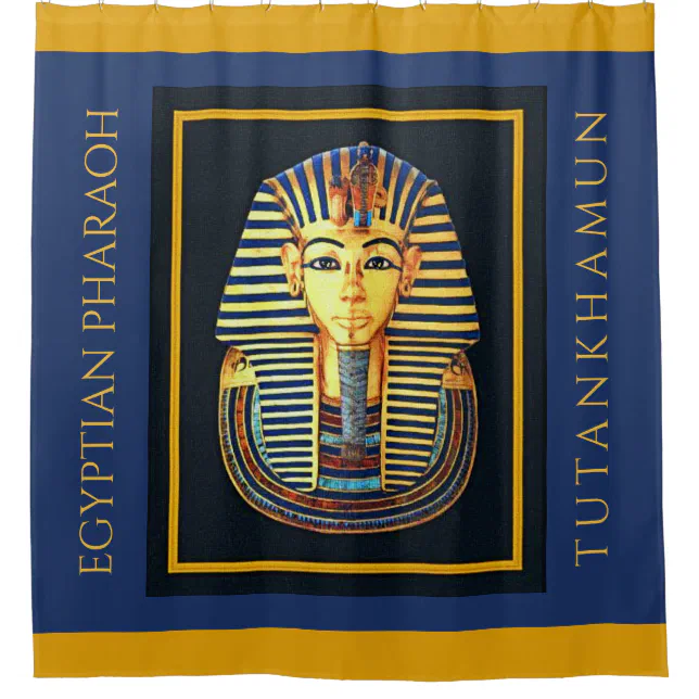 EGYPTIAN PHARAOH TUTANKHAMUN SHOWER CURTAIN | Zazzle