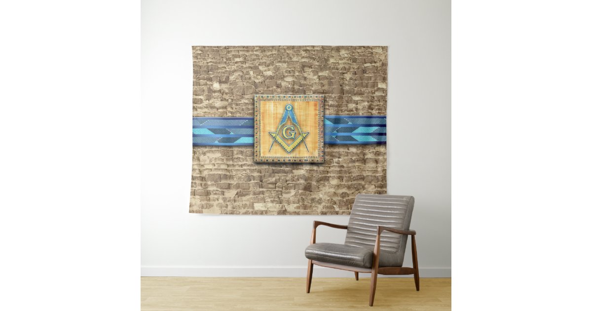 Egyptian Pyramid Square Compass Tapestry | Zazzle