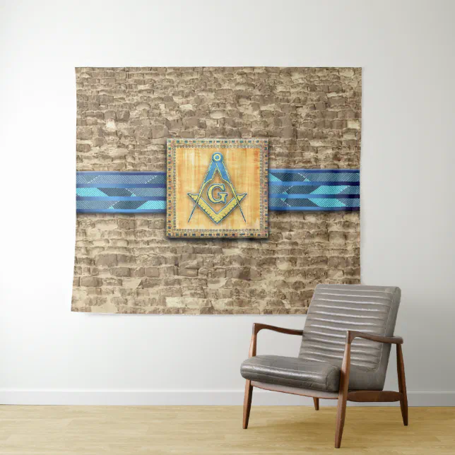 Egyptian Pyramid Square Compass Tapestry | Zazzle