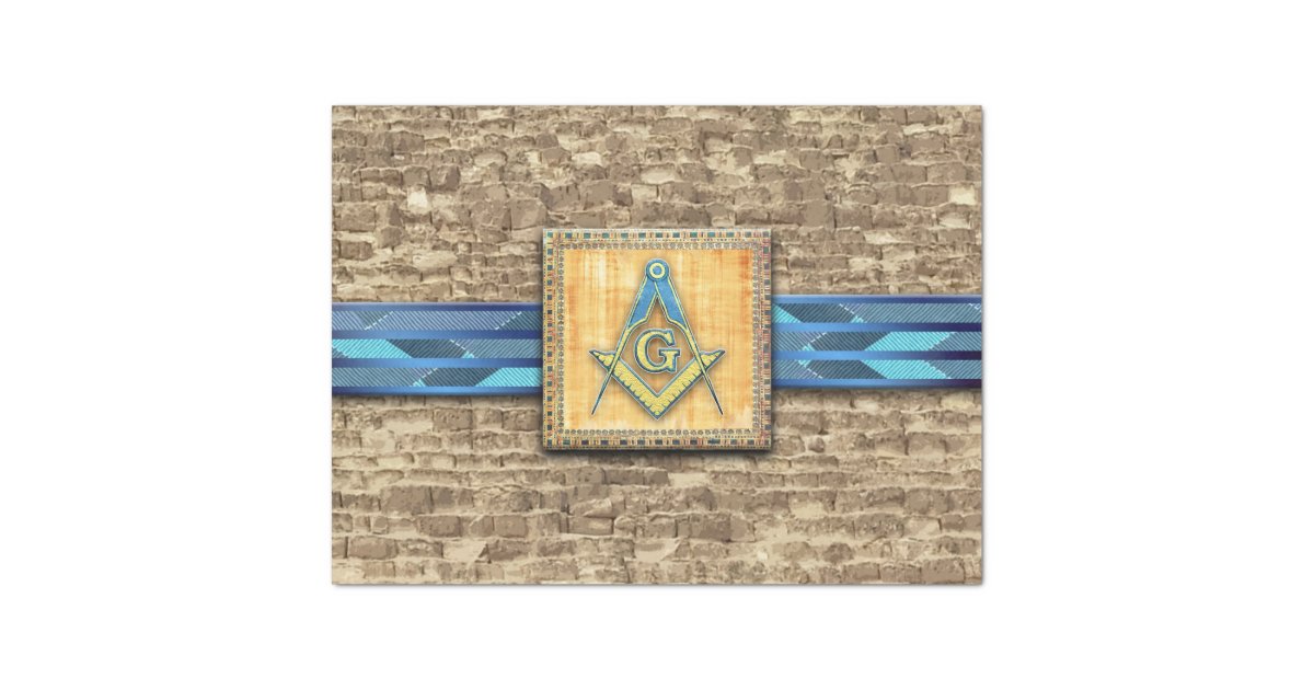 Egyptian Pyramid Square Compass Tissue Paper | Zazzle