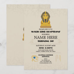 Egyptian Pyramids Birthday Party Pharaohs Egypt Invitation | Zazzle