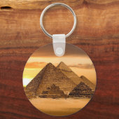 Egyptian pyramids keychain | Zazzle