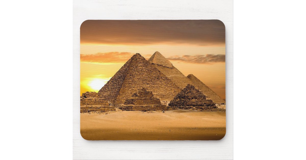 Egyptian pyramids mouse pad | Zazzle
