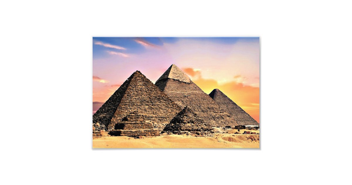 Egyptian Pyramids Photo Print | Zazzle