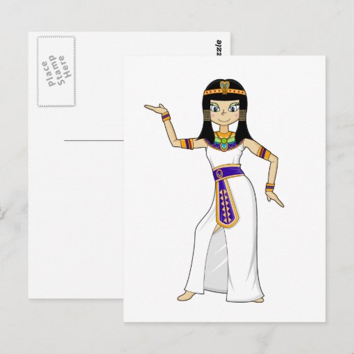 Egyptian Queen Cleopatra Dancing Postcard | Zazzle