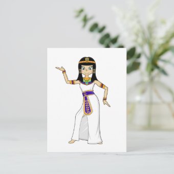 Egyptian Queen Cleopatra Dancing Postcard | Zazzle