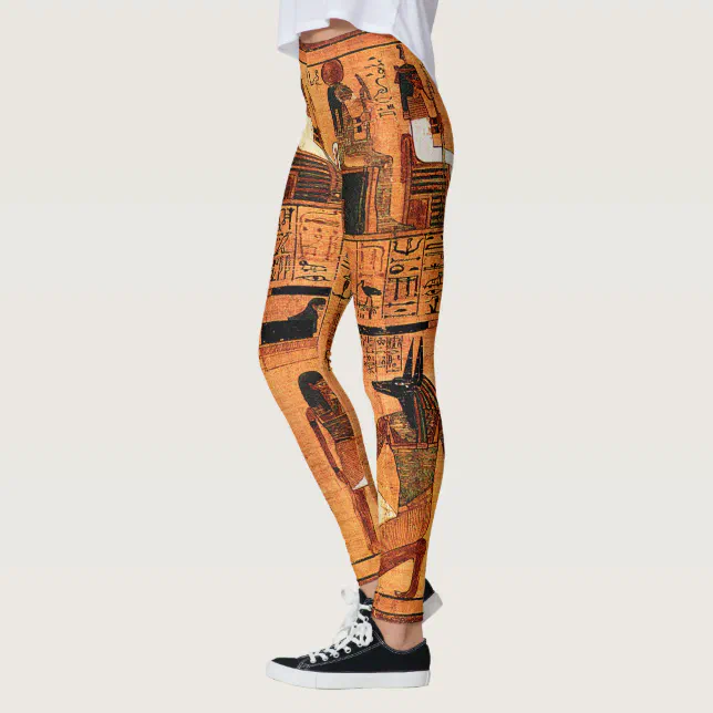 Egyptian Royal Papyrus Leggings | Zazzle