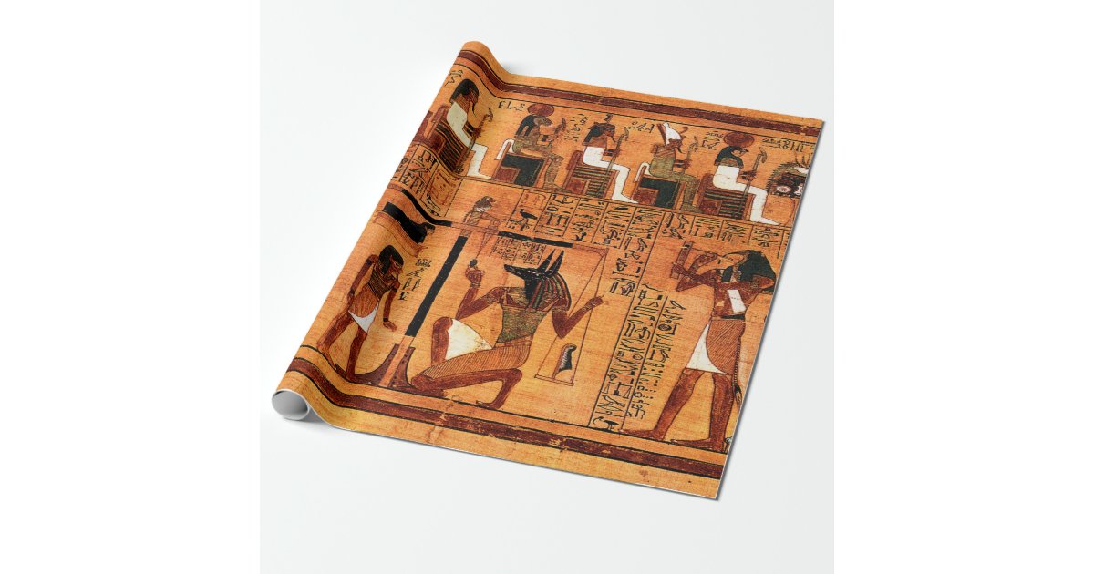 Egyptian Royal Papyrus Wrapping Paper | Zazzle