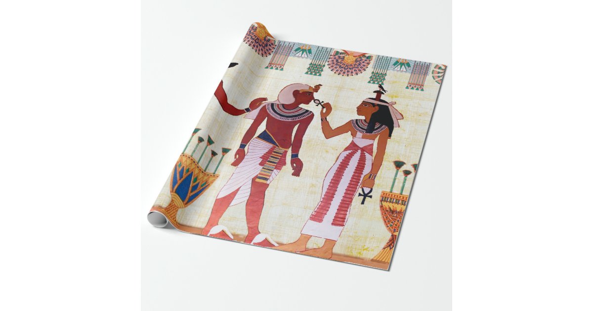 Egyptian Royal Papyrus Wrapping Paper | Zazzle
