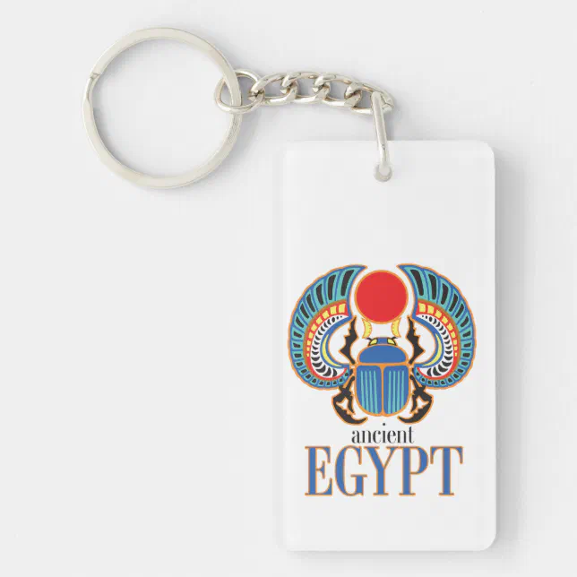Egyptian scarab beetle. Ancient Egypt Keychain | Zazzle