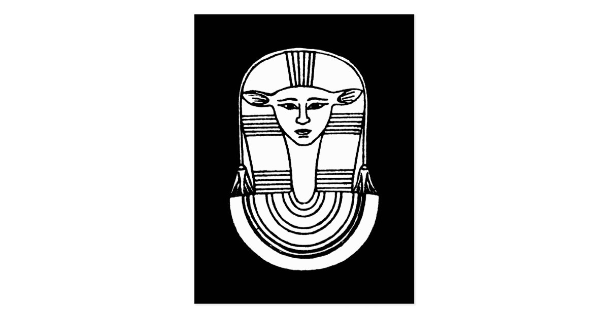 Egyptian Symbol: Hathor Postcard | Zazzle.com