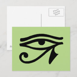 Egyptian Symbol: Wedjat Postcard | Zazzle