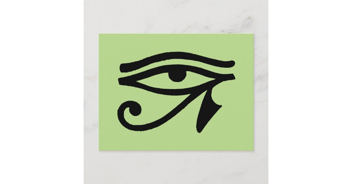 Egyptian Symbol: Wedjat Postcard | Zazzle