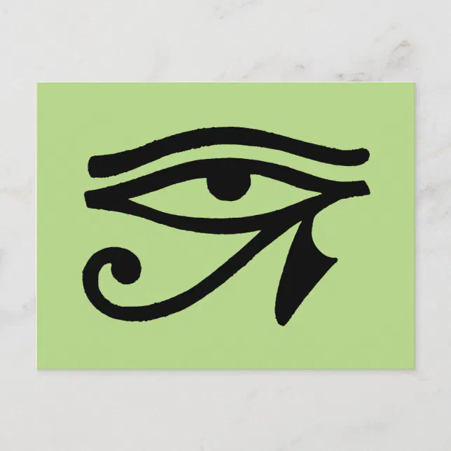 Egyptian Symbol: Wedjat Postcard | Zazzle