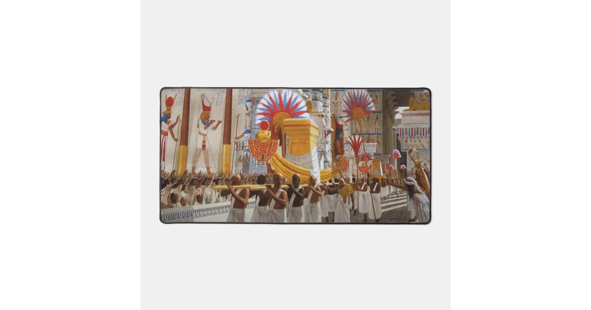 EGYPTIAN TEMPLE DESK MAT | Zazzle