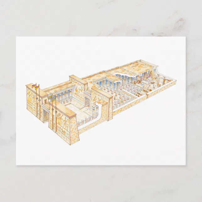 Egyptian Temple Postcard | Zazzle