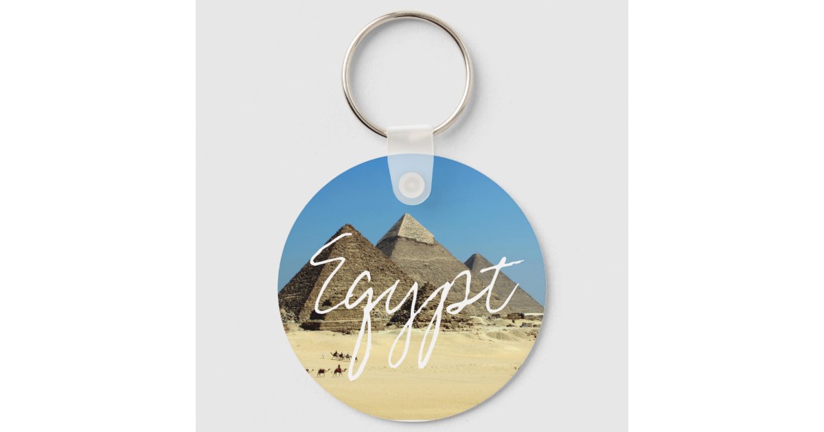 Egypt's Pyramids Keychain | Zazzle