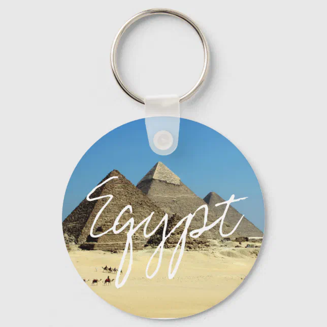 Egypt's Pyramids Keychain | Zazzle