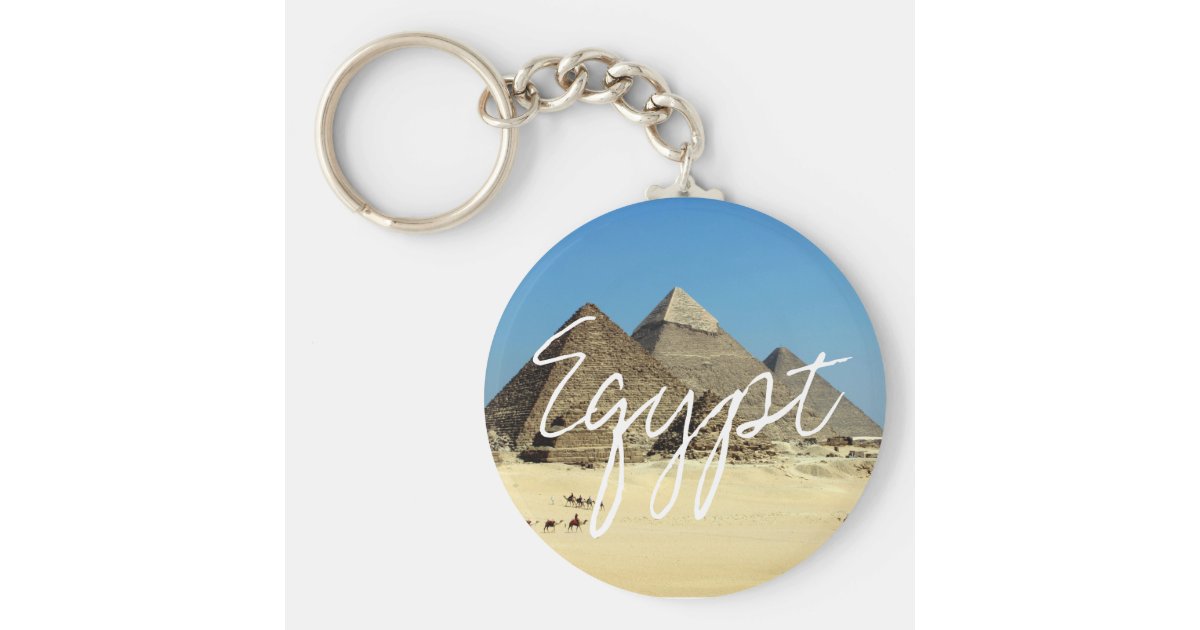 Egypt's Pyramids Keychain | Zazzle.com