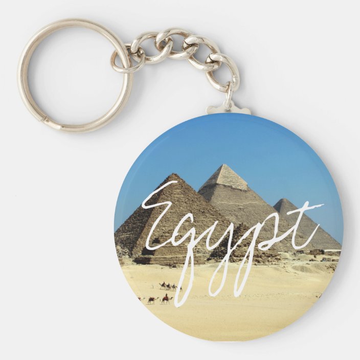 Egypt's Pyramids Keychain | Zazzle.com