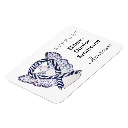 Ehlers-Danlos Syndrome Awareness Ribbon Magnets | Zazzle