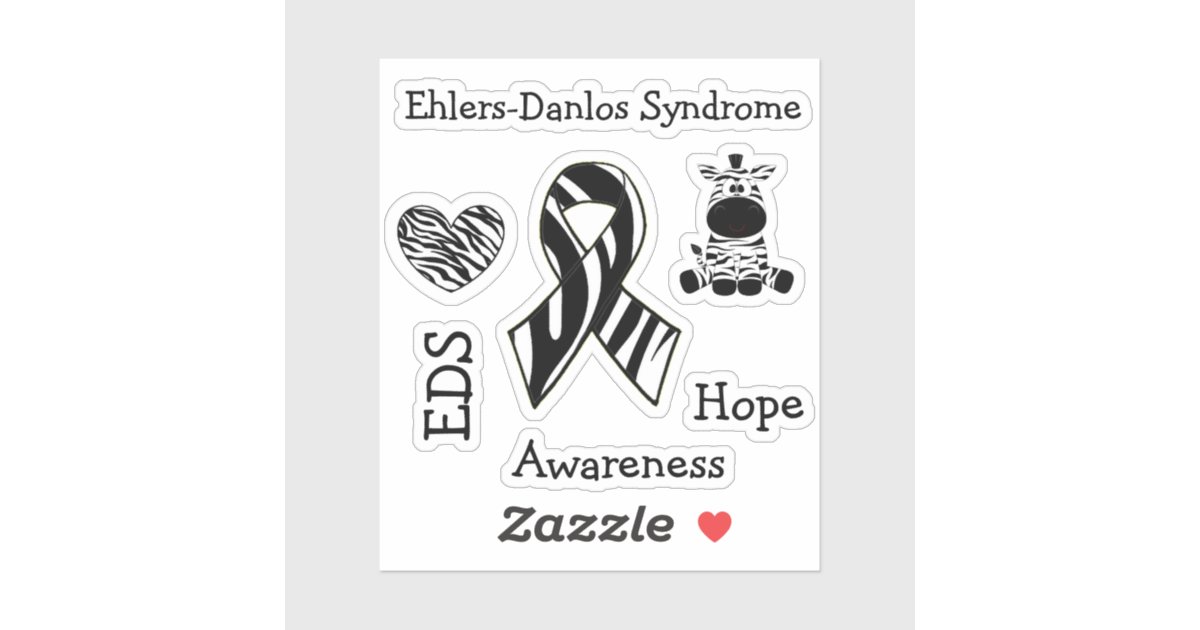 Ehlers-Danlos Syndrome EDS Awareness Hope Sticker | Zazzle
