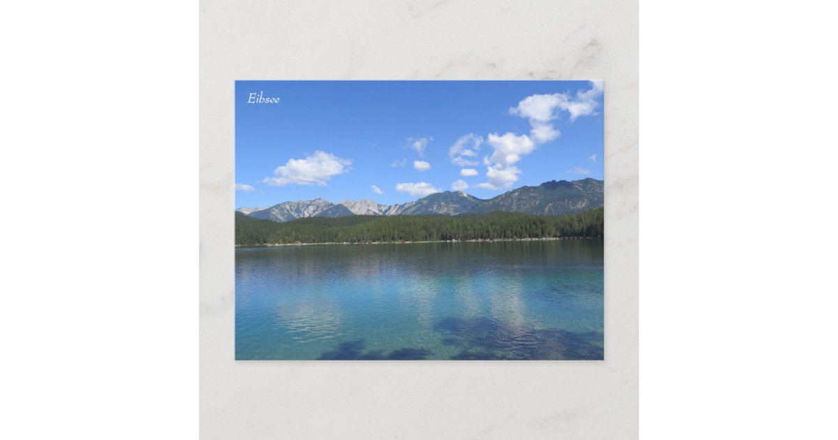 Eibsee Bavarian Alps Postcard | Zazzle