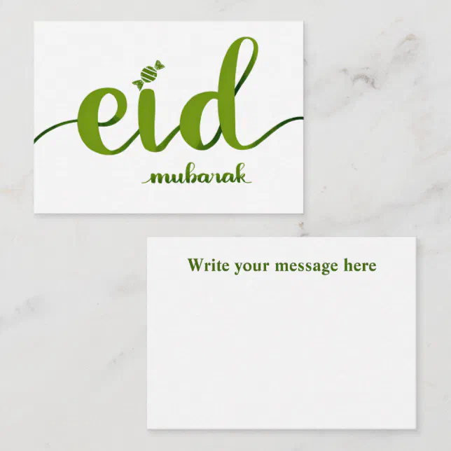 Eid Mubarak Note Card | Zazzle