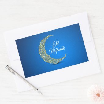 Eid Mubarak / Ramadan Rectangular Sticker | Zazzle