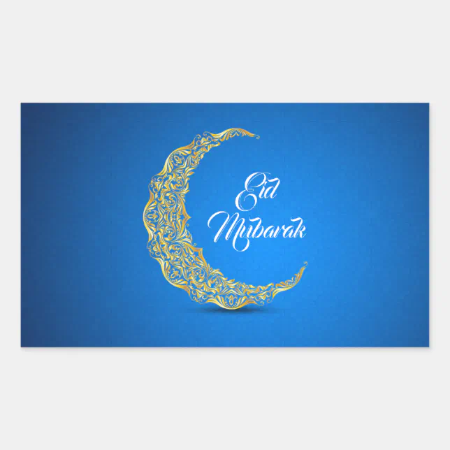 Eid Mubarak / Ramadan Rectangular Sticker | Zazzle