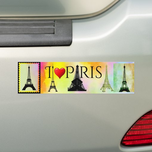 Eiffel Tower Bumpersticker Bumper Sticker | Zazzle