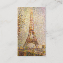 Eiffel Tower by Georges Pierre Seurat Business Card | Zazzle